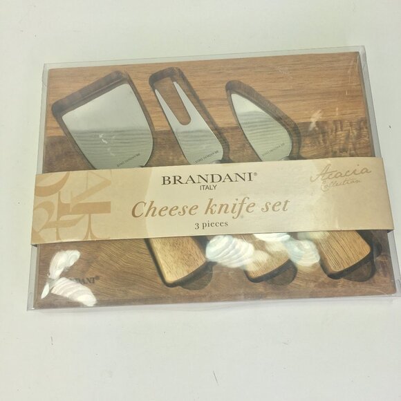 brandani | Dining | New Brandani Cheese Knife Set Board Acacia Italy ...